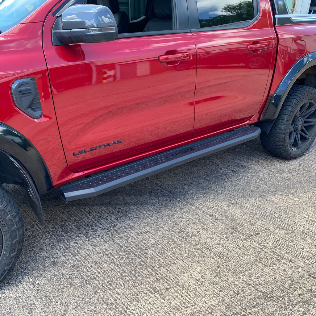 Ford Ranger Side Steps Alpine F2 Metal Running Boards – Next-Gen Ranger UK