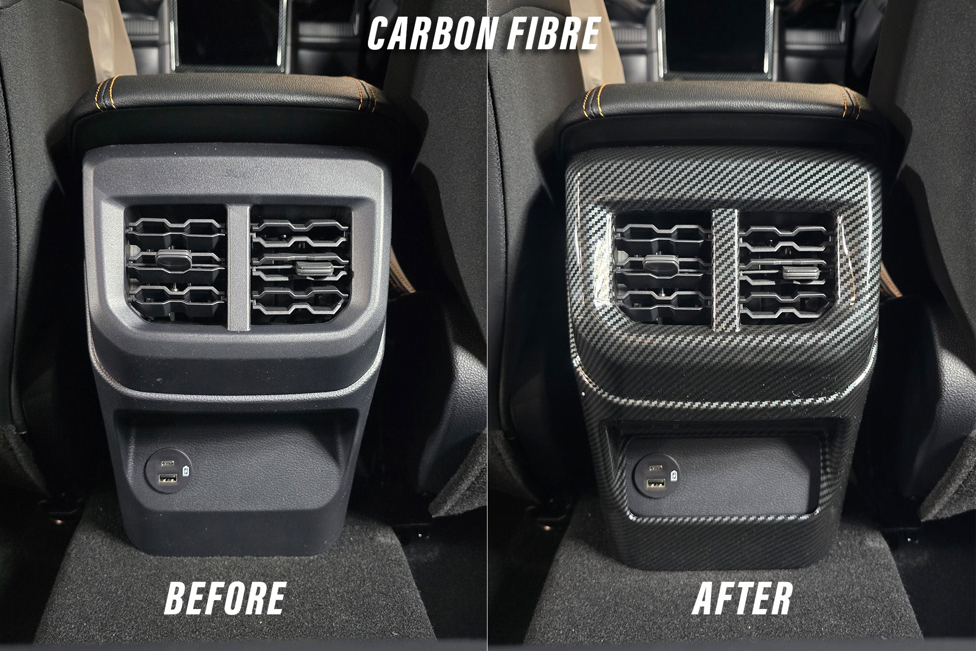 Ford Ranger 2023+ Interior Rear Air vent Cover – Next-Gen Ranger UK