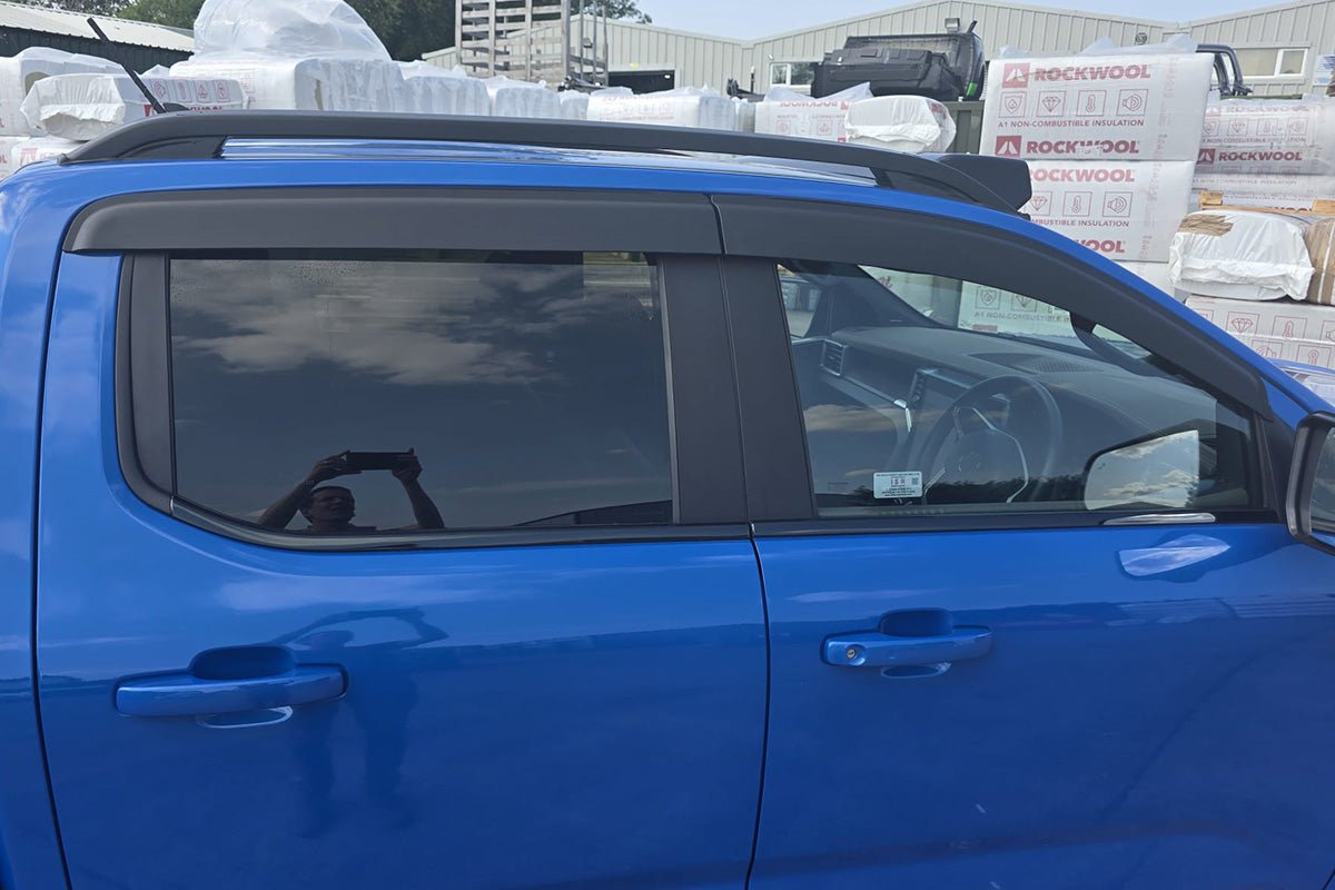 Ford Ranger 2023+ Matt Black Wind Deflectors (4pc) – Next-Gen Ranger UK